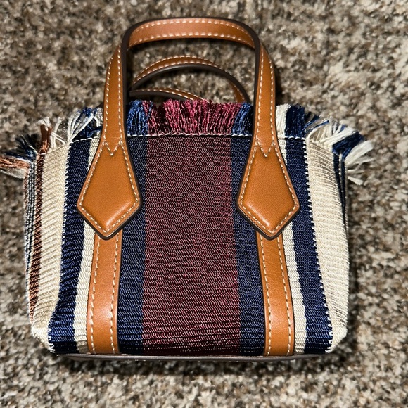 Tory Burch | Bags | Tory Burch Perry Striped Canvas Webbing Nano ...